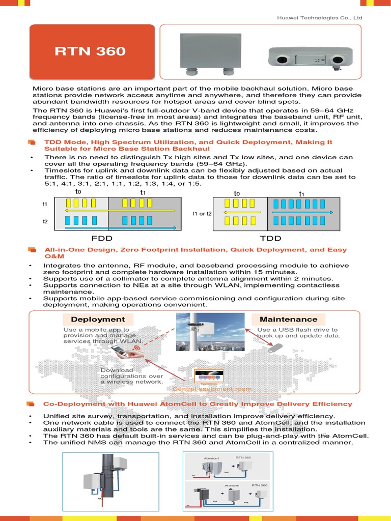 RTN 360 Brochure | PDF | Duplex (Telecommunications) | Ethernet