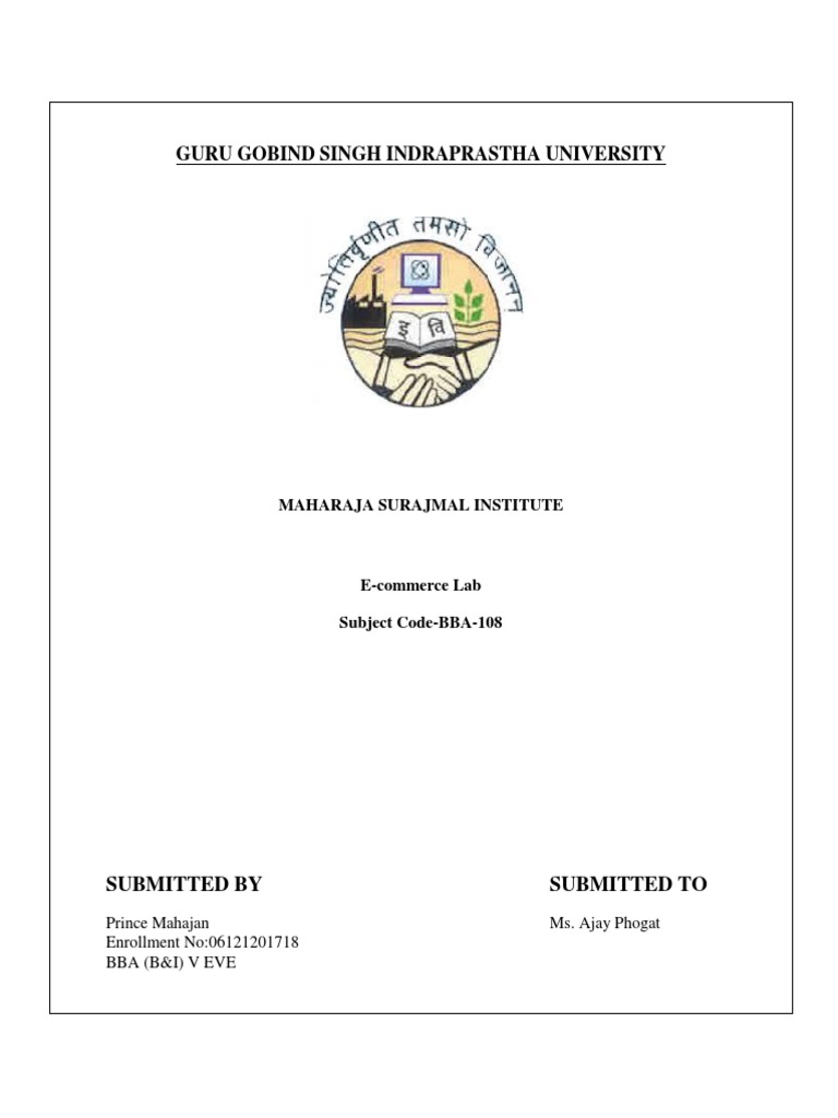 Ecom Lab File | PDF | Html Element | Hyperlink