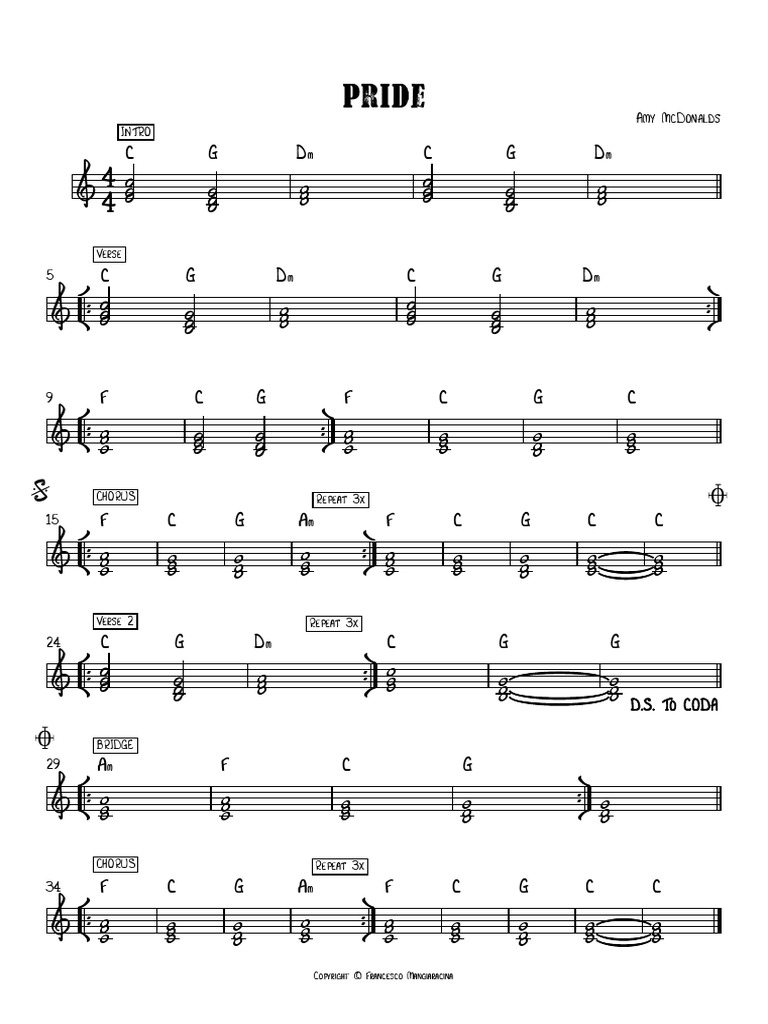 Pride PDF | PDF | Song Structure | Musical Forms