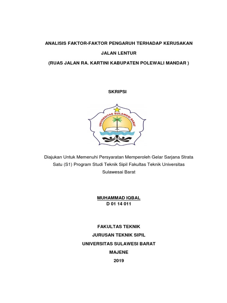 Contoh SAMPUL Skripsi | PDF