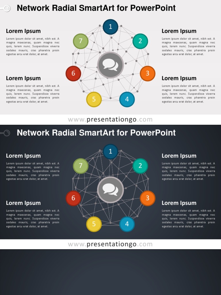2 0105 Network Radial SmartArt PGo 16 - 9 | PDF
