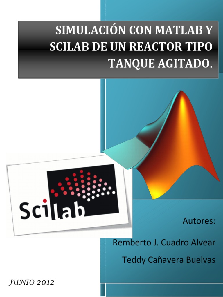 Simulación CSTR en MATLAB y SCILAB | PDF | Reactor Quimico | Equilibrio químico
