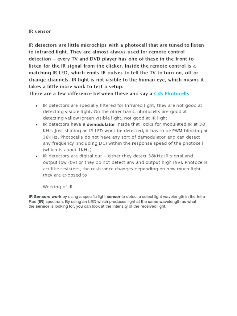 Proximity Sensor | PDF