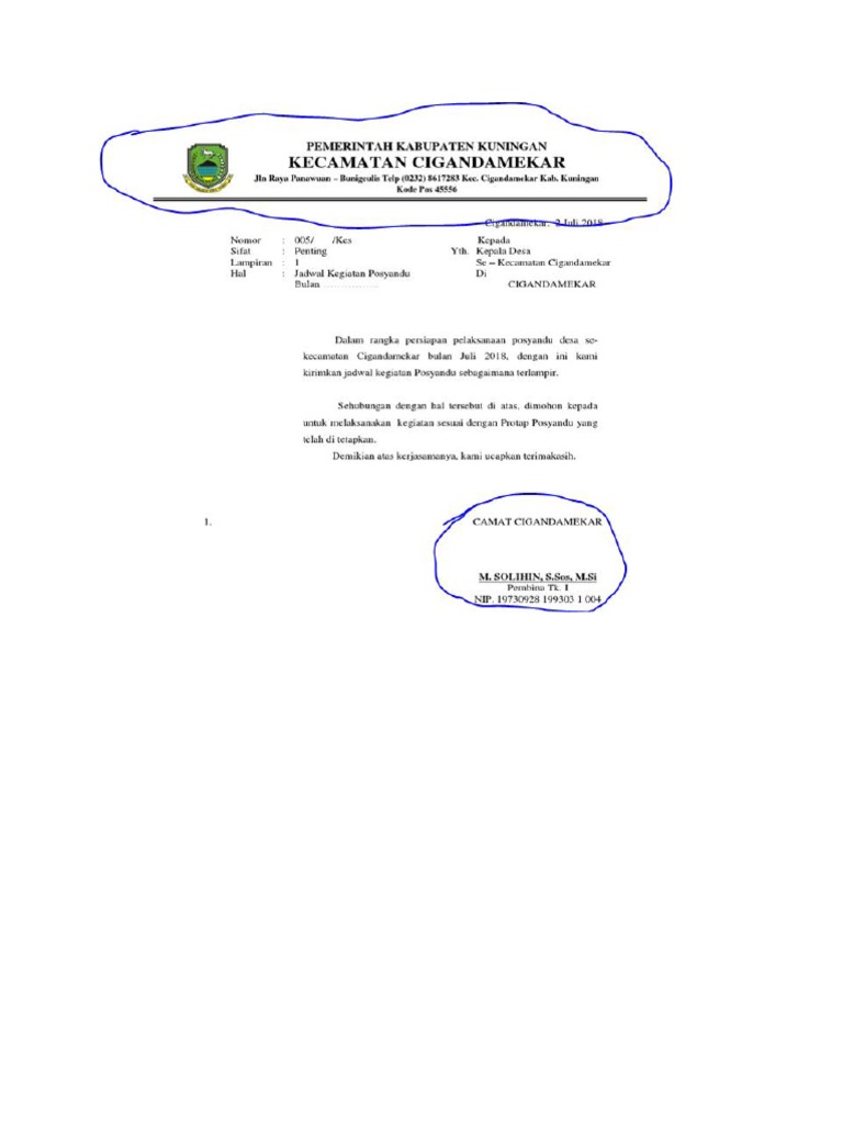 Contoh Kop Surat - JPG | PDF