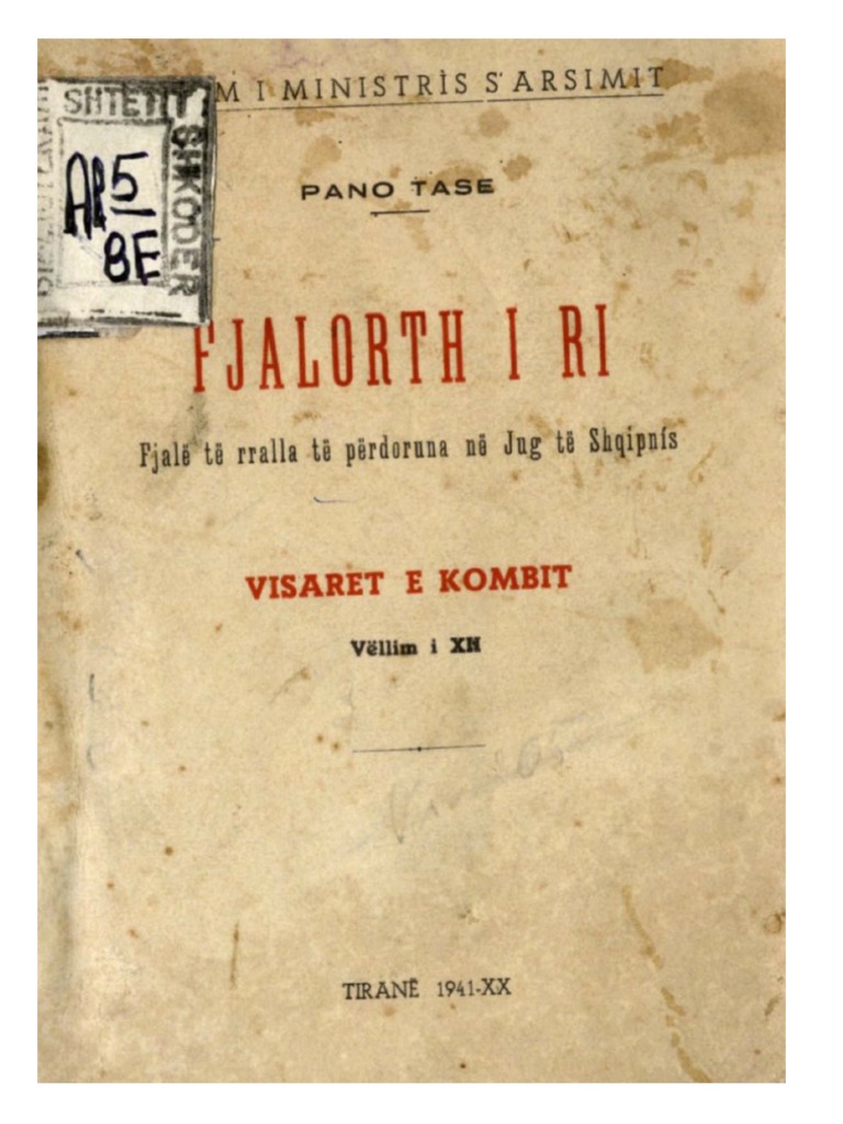 VISARET E KOMBIT Vellimi XII - Fjalorth I Ri PDF | PDF