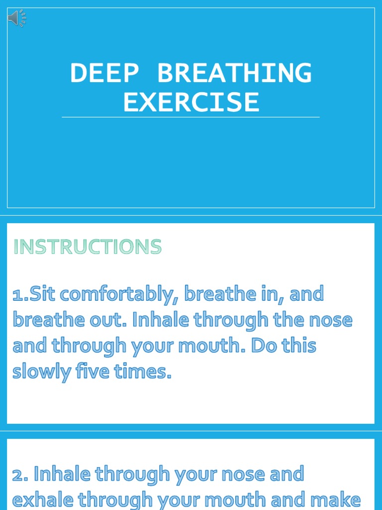 Deep Breathing Exercise | PDF