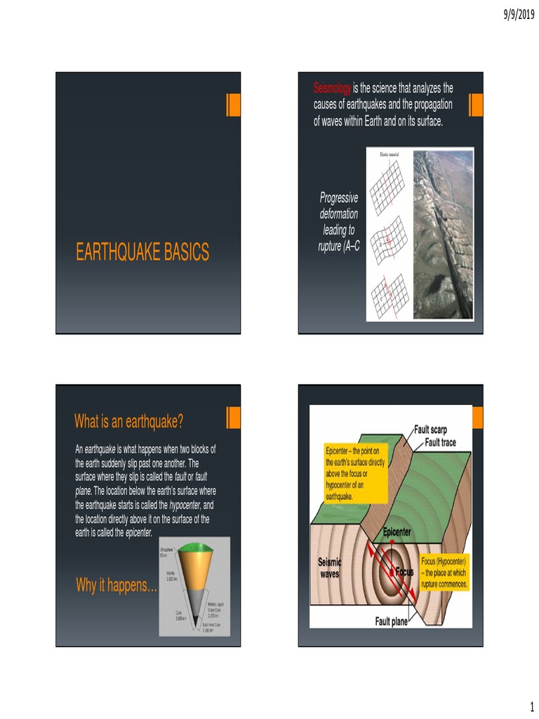 Geology 05 Earthquake | PDF | Earthquakes | Fault (Geology)