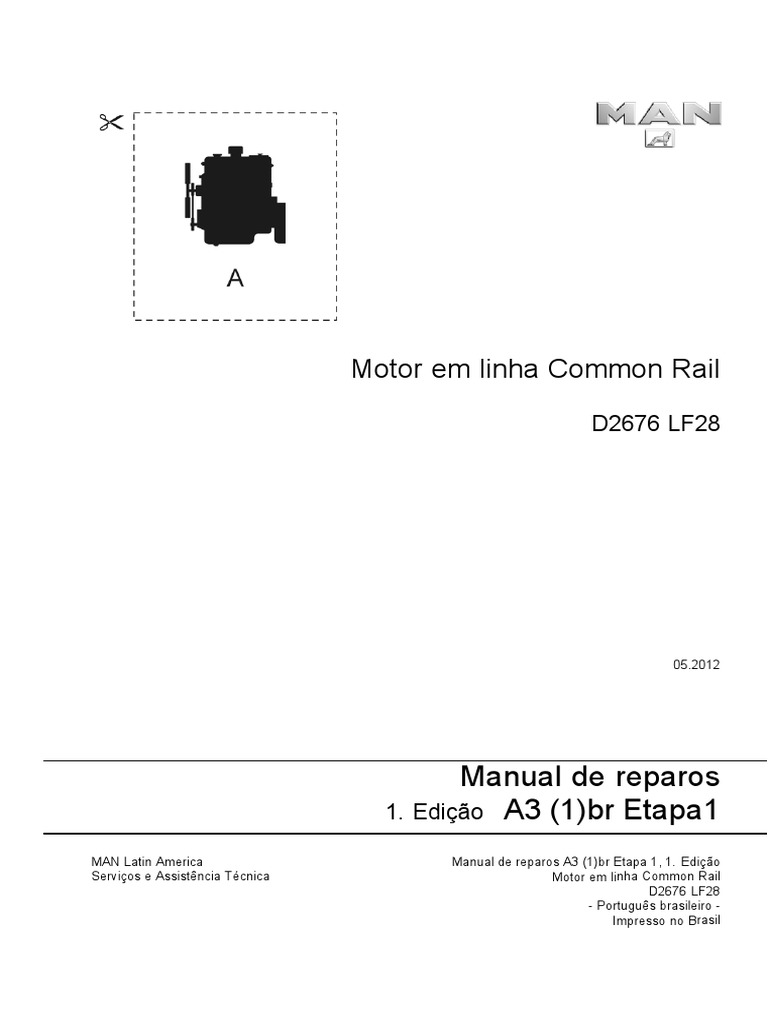 Manual Servico MAN Motor D2676 Vol1 | PDF | Airbag | Gás natural