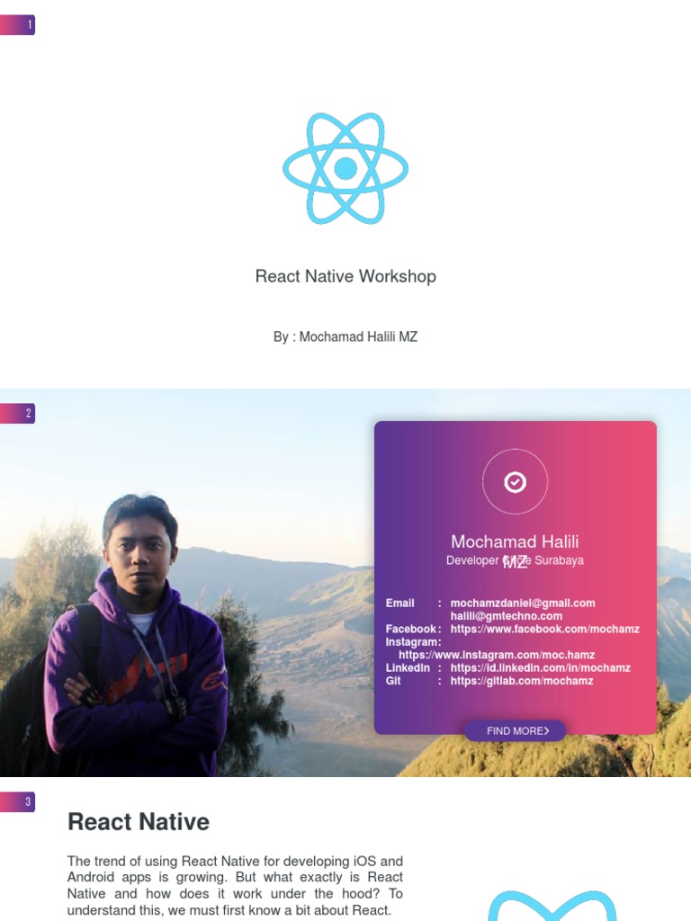 React Native Workshop: By: Mochamad Halili MZ | Download Free PDF | Mobile App | Software ...