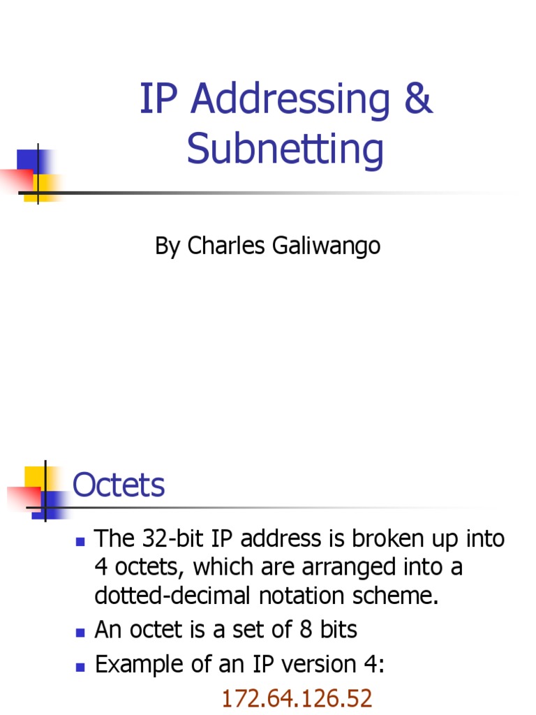 IP Addressing & Subnetting | PDF | Ip Address | Router (Computing)