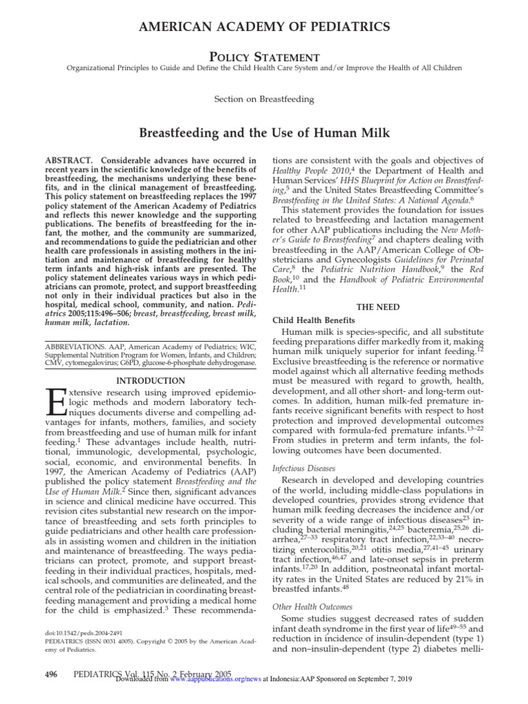 Breastfeeding Pdf Breastfeeding Breast Milk