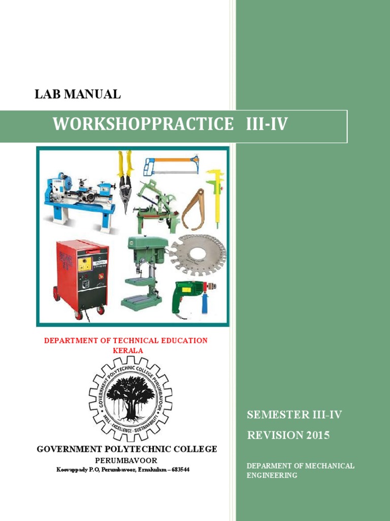General Workshop Practice 1 Notes | PDF | Drill | Drilling