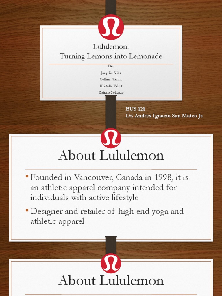 Lululemon Athletica Inc Final | PDF | Business | Economies