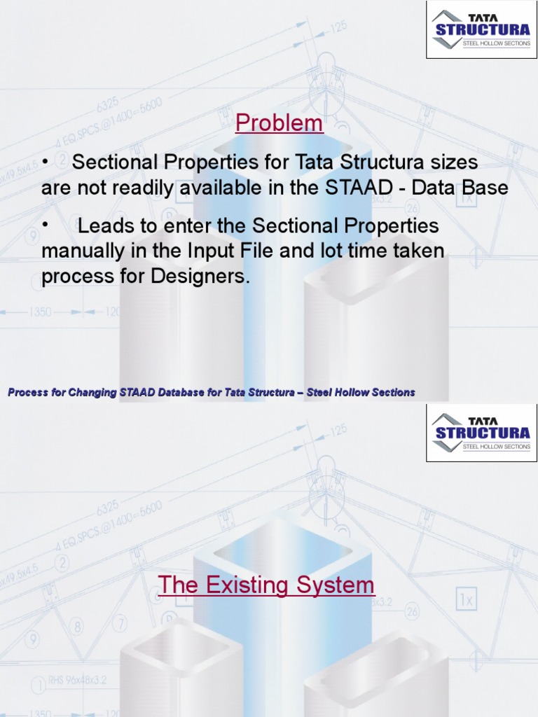 Update STAAD DB for Tata Structura Sections | PDF | Science & Mathematics | Technology & Engineering