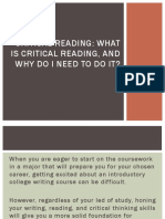7 Critical Reading Strategies | PDF | Argument | Reading (Process)