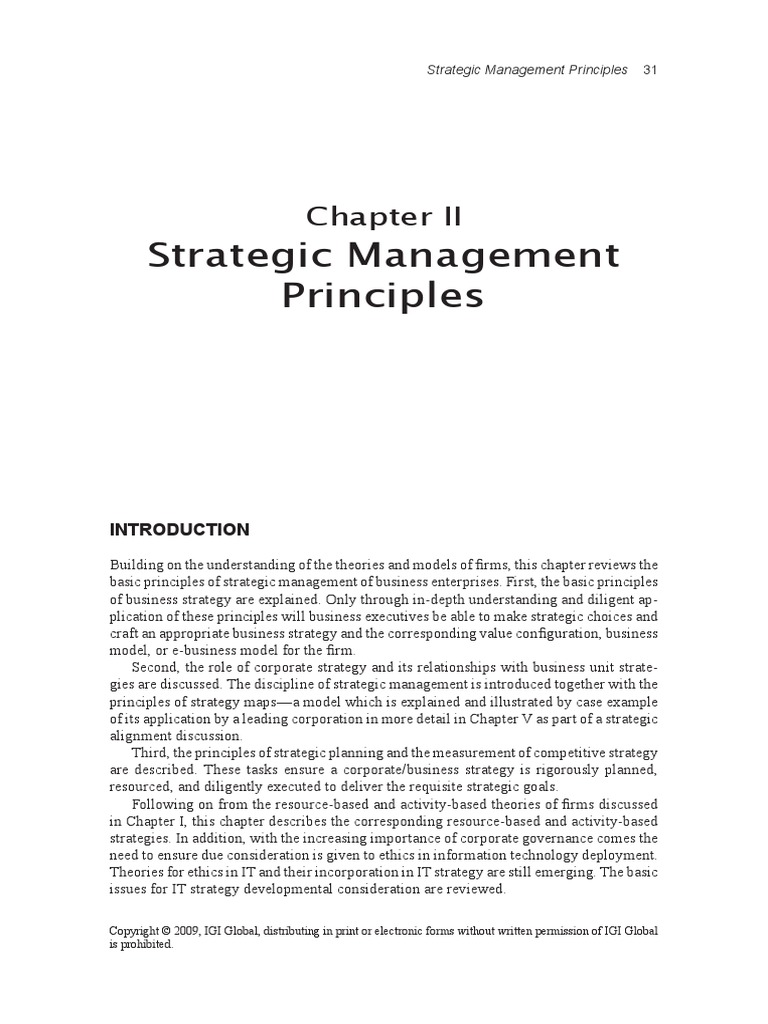 Strategic Management Principles PDF | PDF | Strategic Management ...