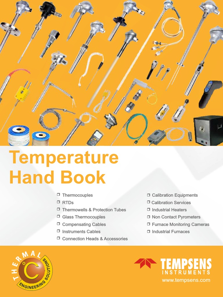 Tempsens Temperature Handbook 6th Ed. | PDF | Thermocouple | Thermometer