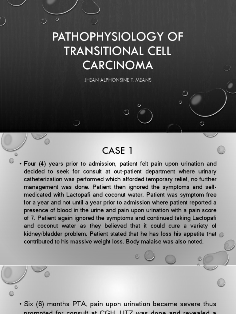 Pathophysiology of Transitional Cell Carcinoma | PDF | Carcinoma | Cancer