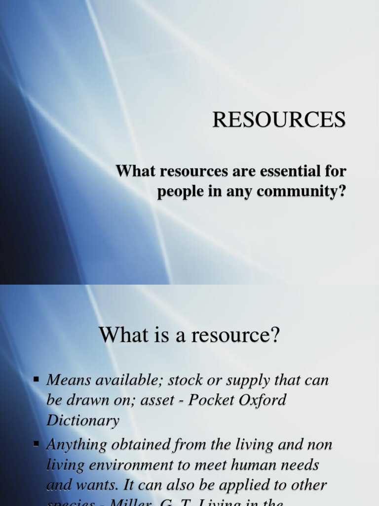 Classification of Resources | PDF | Renewable Resources | Recycling
