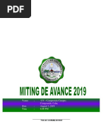 Miting de Avance Guidelines-1 | PDF | Question | Communication