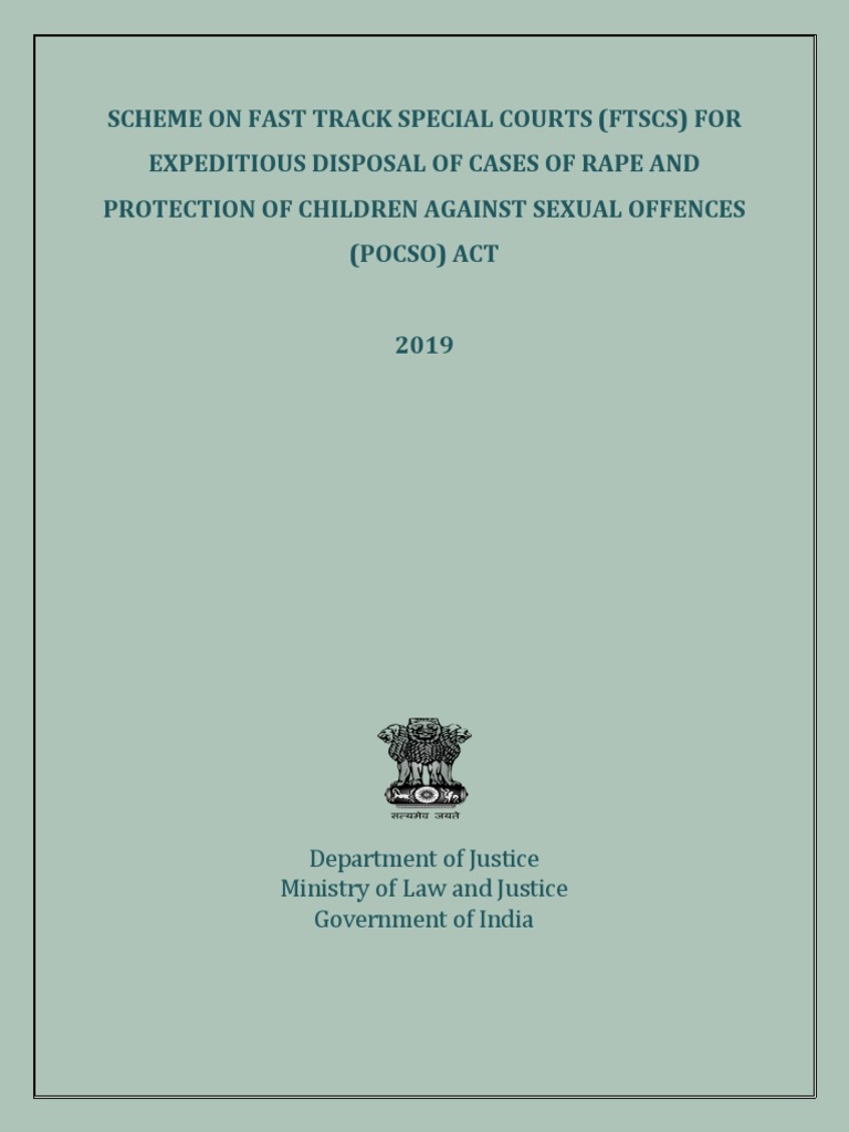 Fast Track Special Courts Scheme Guidelines 2019 - 0 | PDF | Social ...