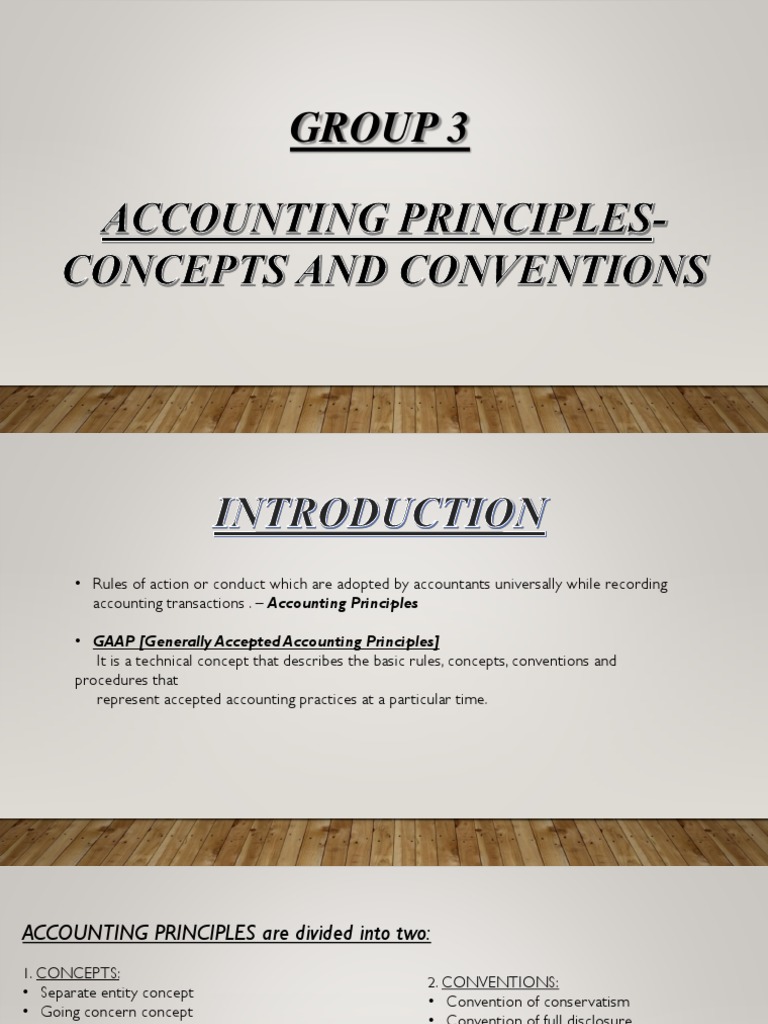 Presentation 1 | PDF | Going Concern | Accounting