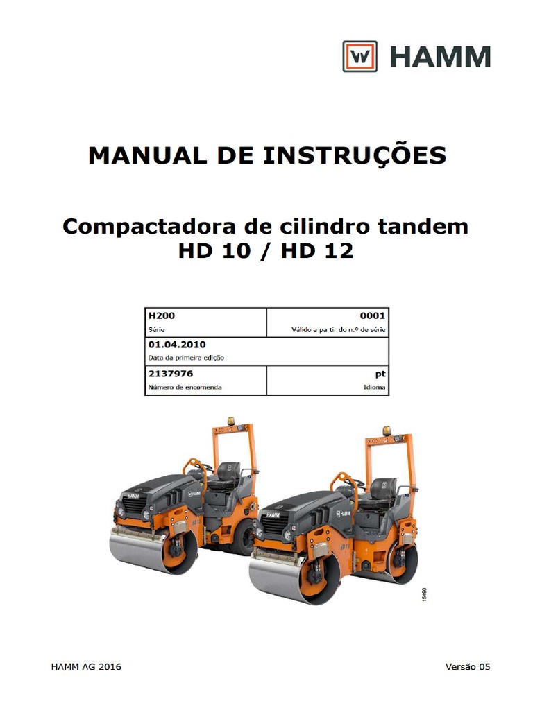 Manual Hamm HD12 | PDF