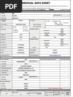Cs Form No. 212 Revised Personal Data Sheet - New | PDF | Government | Justice