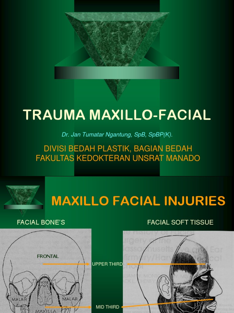 Trauma Maxillo-Facial: Divisi Bedah Plastik, Bagian Bedah Fakultas ...