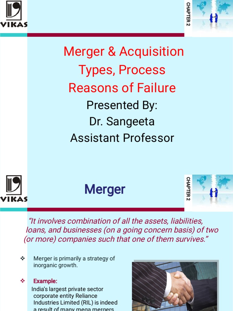 M A - Merger-Types | PDF | Consolidation (Business) | Mergers And ...