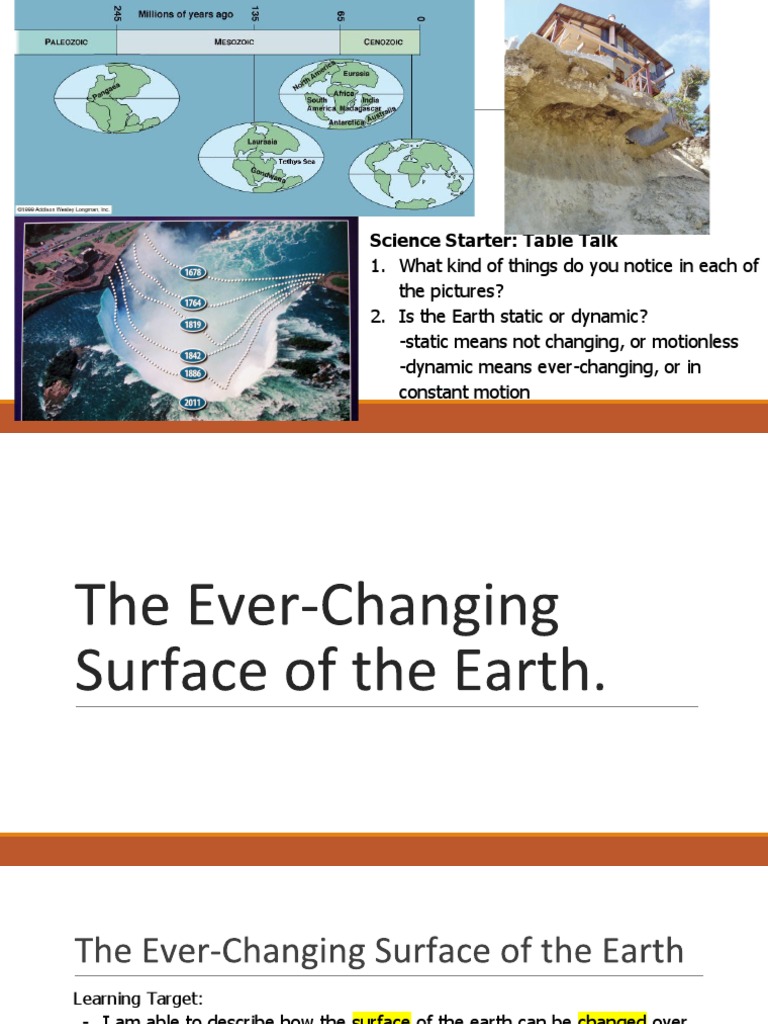 The Ever-Changing Surface of The Earth 2019 | PDF