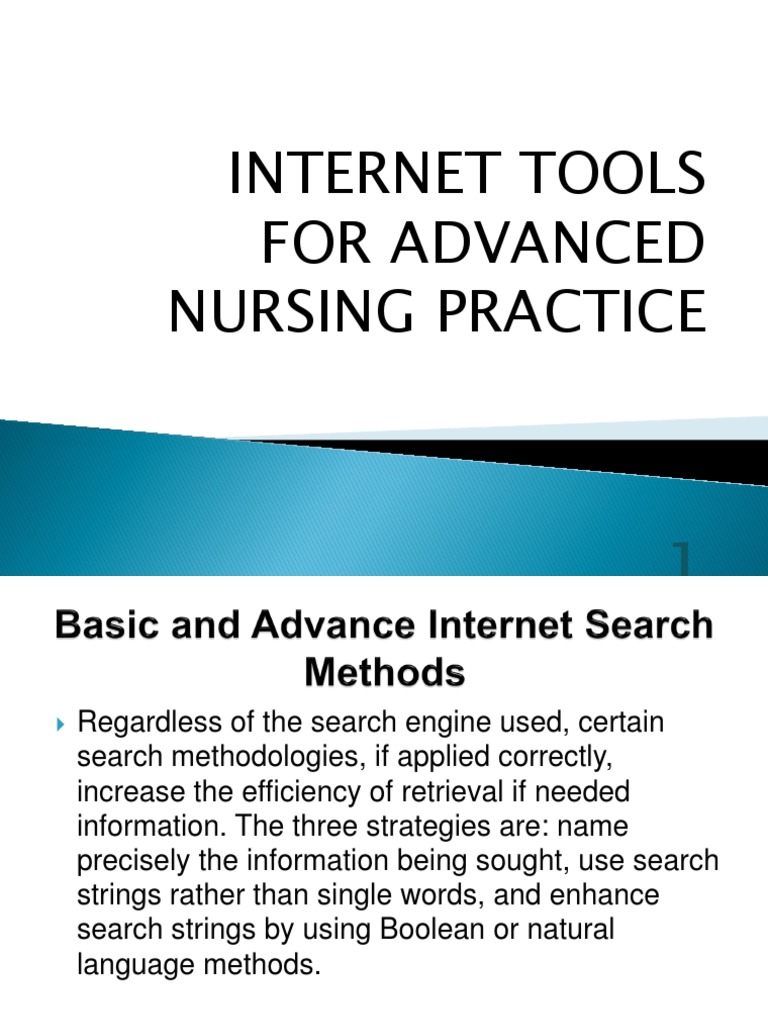 Internet Tools For Advanced Nursing Practice | PDF | Medical Diagnosis ...