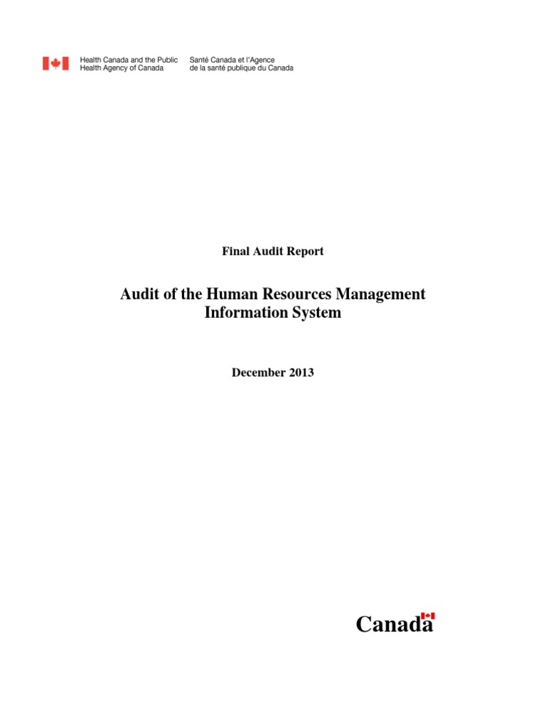 HR Audit Case Study | PDF | Risk Management | Internal Audit