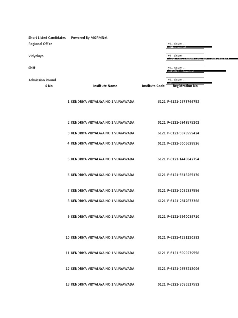 General Wait List | PDF