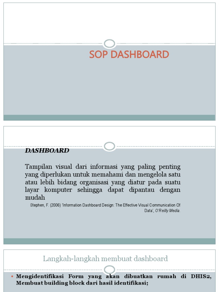 Presentasi SOP Dashboard | PDF