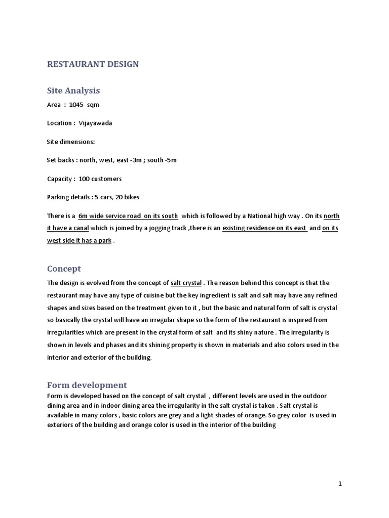 Restaurant Design | PDF | Restaurants | Shape