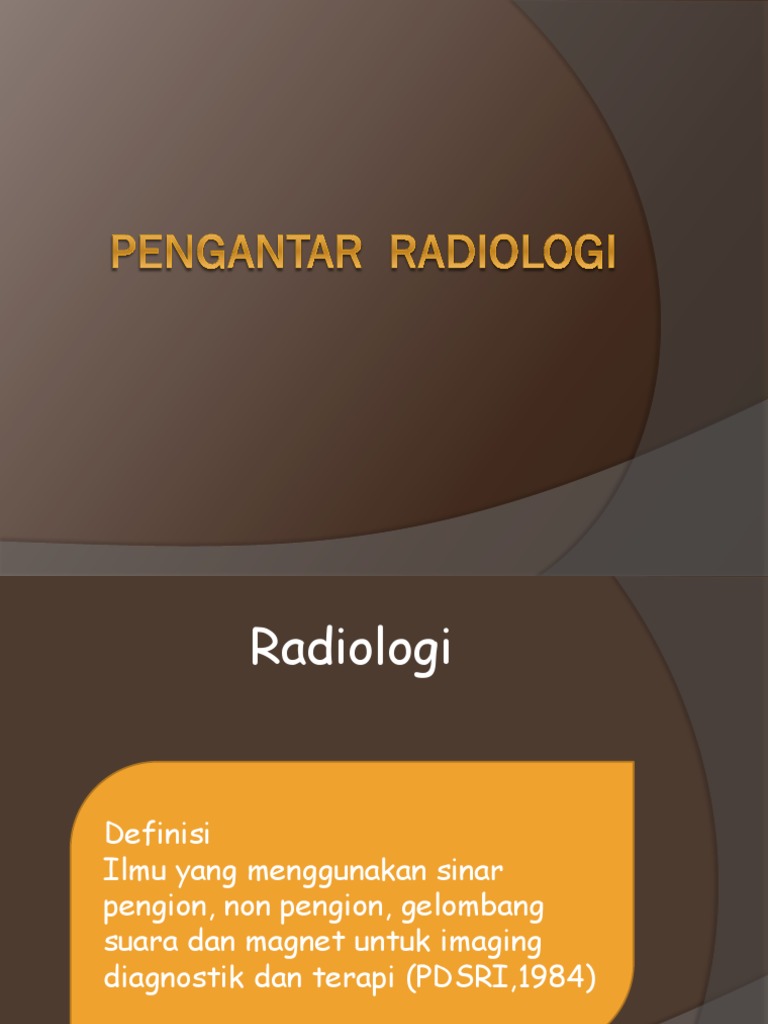Pengantar Radiologi | PDF