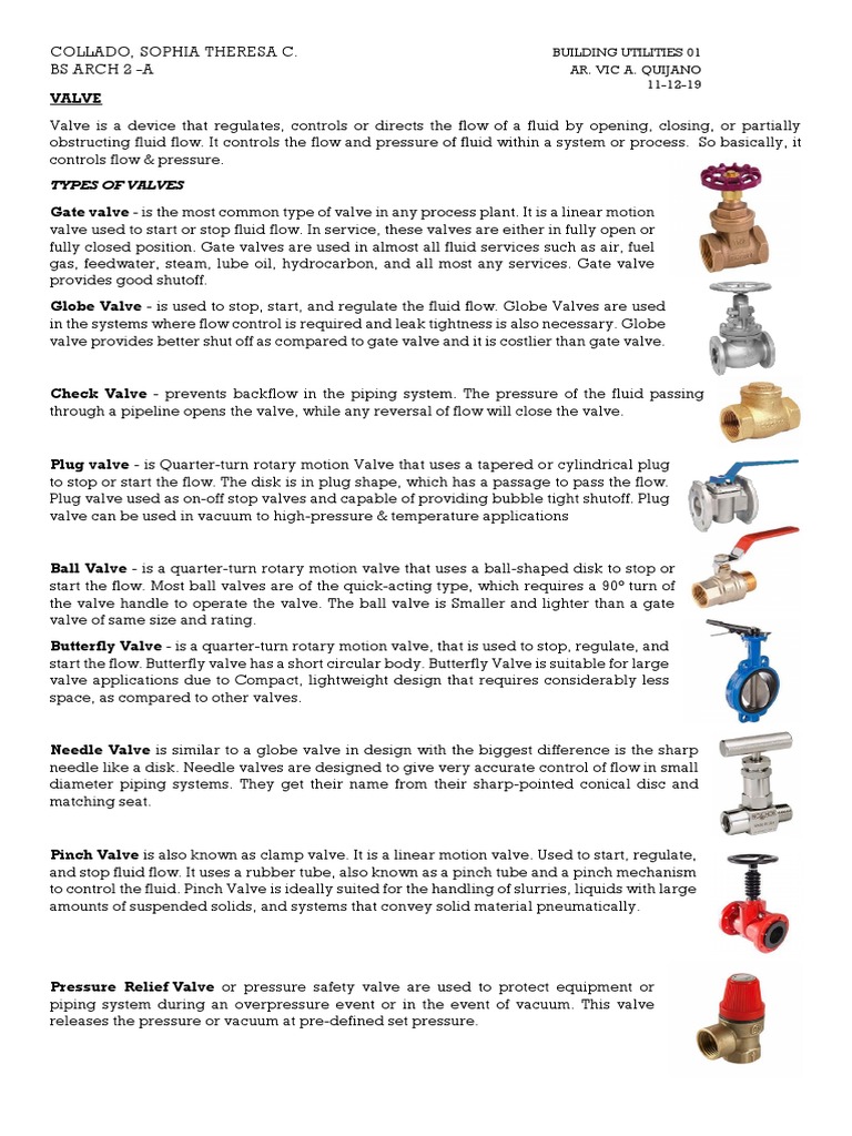 Building Utilities 01 | PDF | Valve | Plumbing