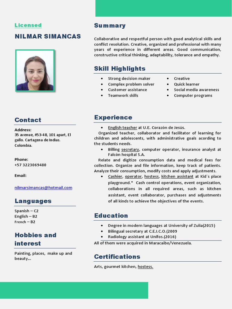 CV - Nil English 2 | PDF | Psychology | Cognitive Science