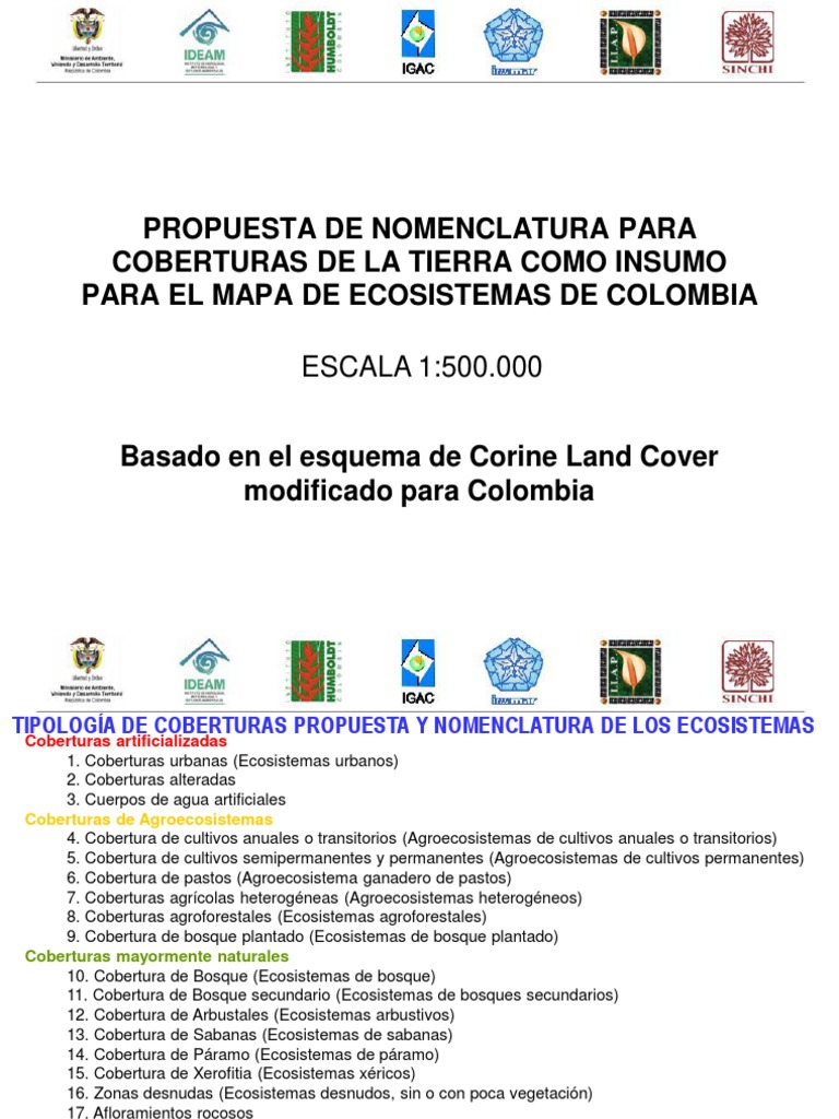 Corine Land Cover Coberturas 500000 PDF | PDF | Los bosques ...