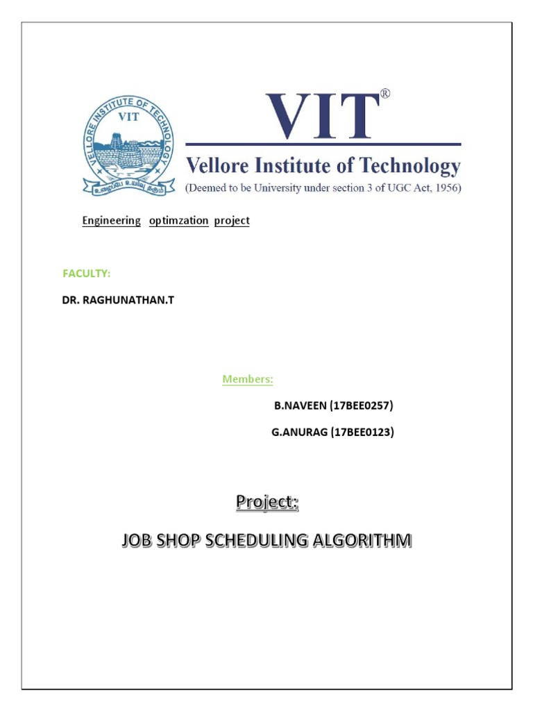 Job Shop Scheduling Using Genetic Algorithm | Download Free PDF ...
