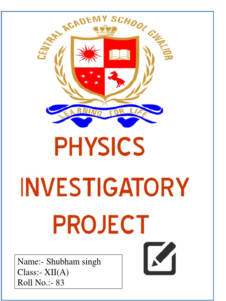 Investigatory Project of Physics | PDF | Electromagnetic Induction ...