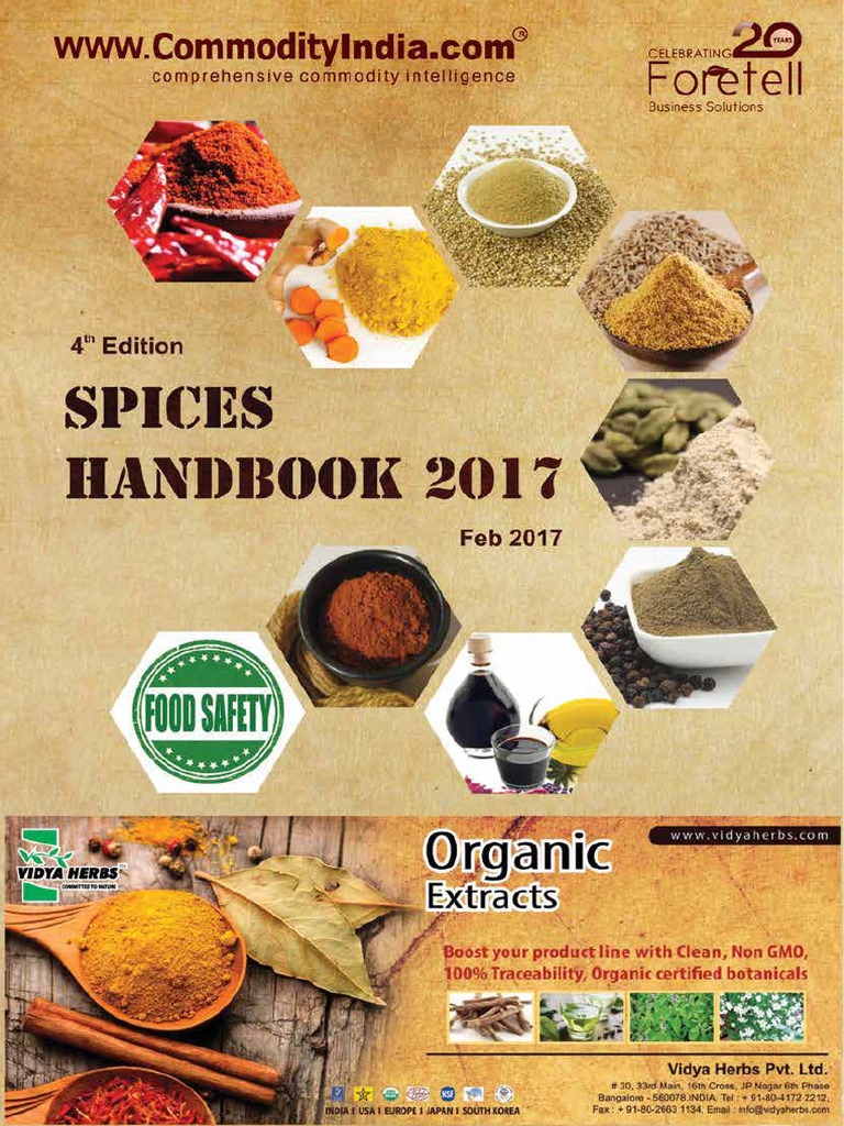 Spices Handbook 2017 PDF | PDF | Nutraceutical | Dietary Supplements