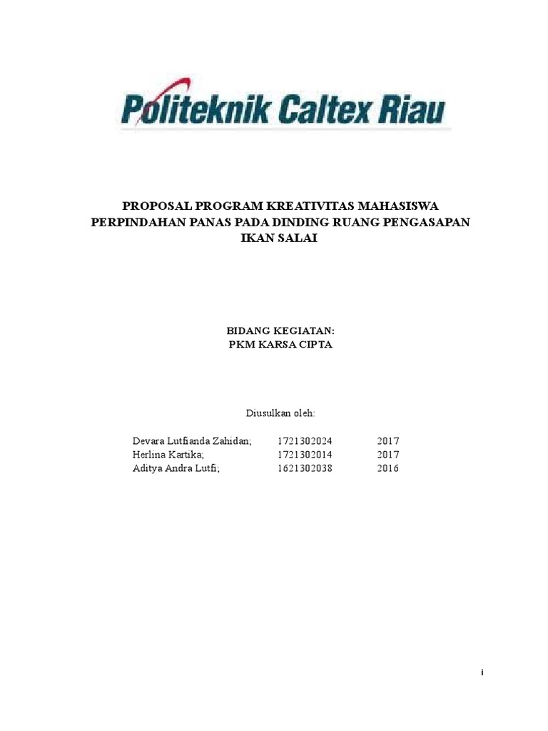 Proposal PKM KC | PDF