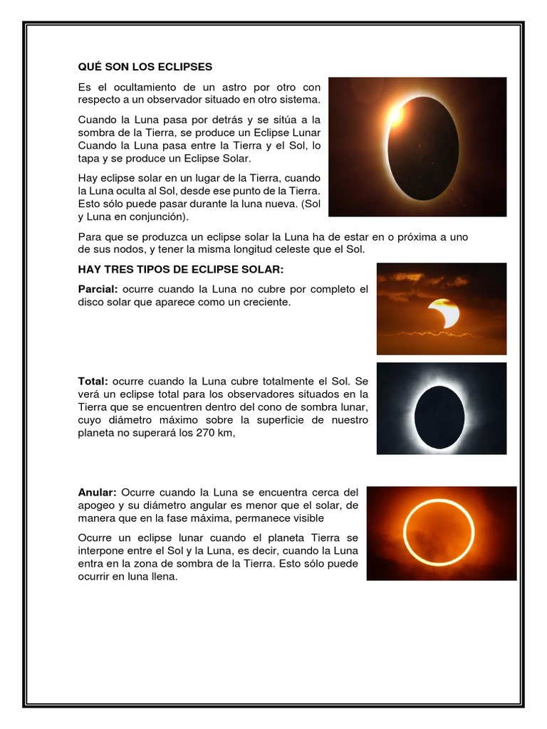 Qué Son Los Eclipses | PDF
