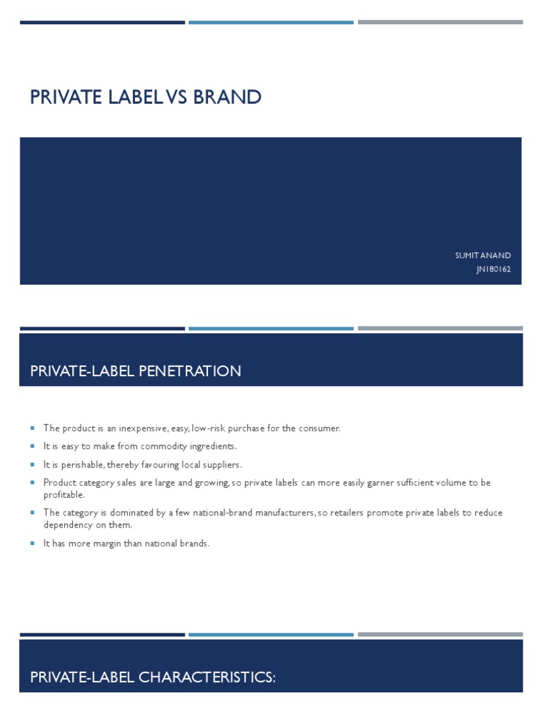 Private Label Vs Brand | PDF