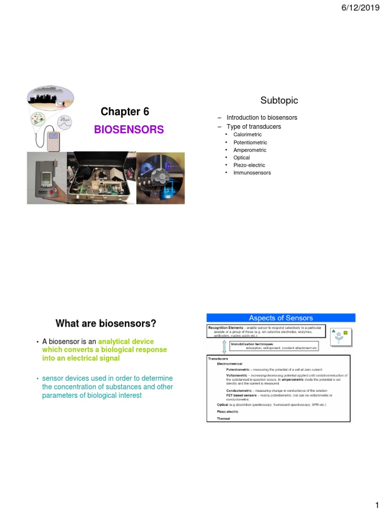 Biosensor | PDF | Elisa | Biosensor