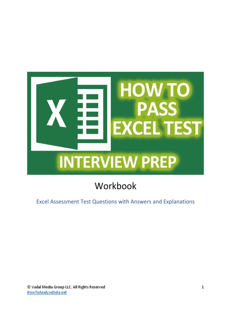 Free - Ebook-Top.10.Excel .Assessment - Test .Questions.w.Answers ...