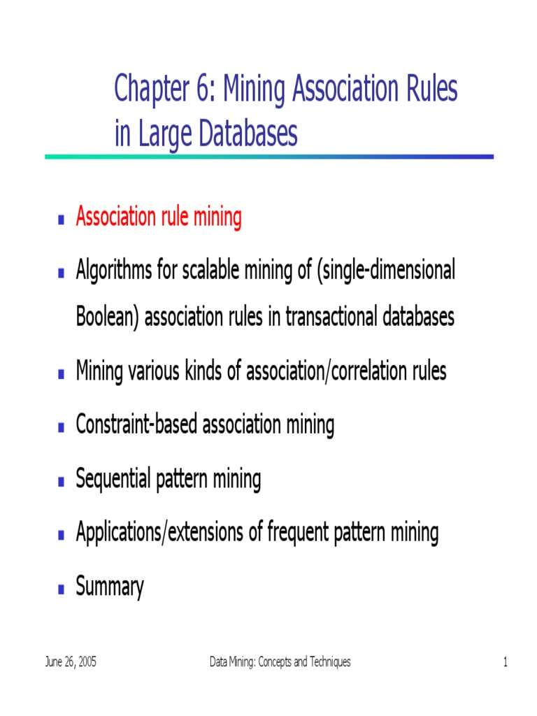 Association Rule | PDF | Algorithms And Data Structures | Theoretical Computer Science