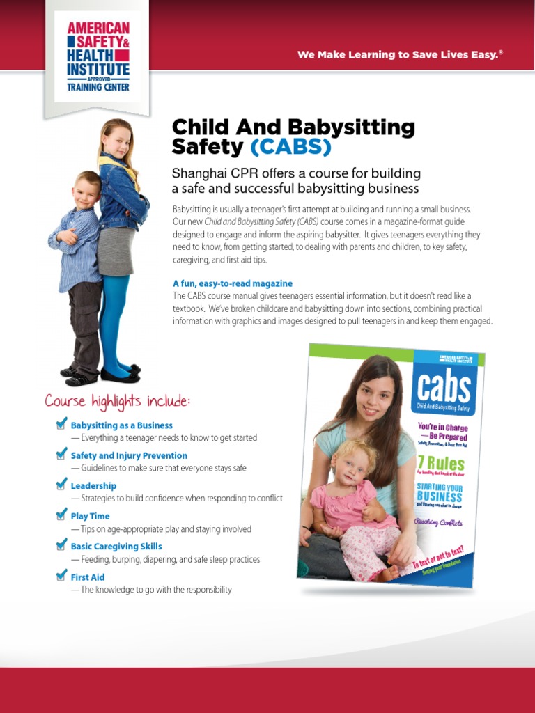 Child and Babysitting | PDF | Babysitting | First Aid